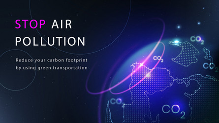 Air pollution flowchart Royalty Free Vector Image