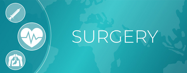 Modern surgery background banner Royalty Free Vector Image