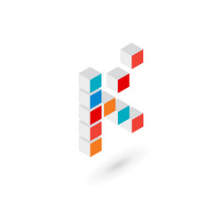 K pixel logo Royalty Free Vector Image - VectorStock