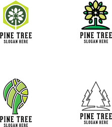 Pine tree logo Royalty Free Vector Image - VectorStock