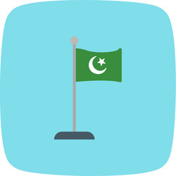 Islamic flag icon Royalty Free Vector Image - VectorStock