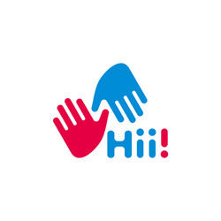 Say hai hand symbol Royalty Free Vector Image - VectorStock