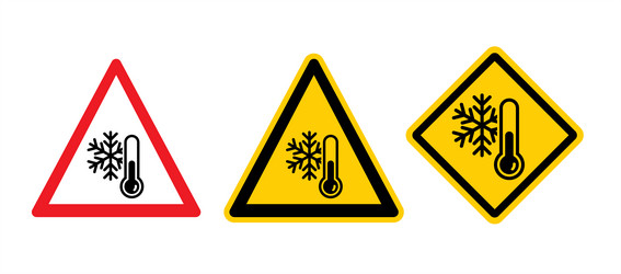 Winter thermometer or temperature freezing hazard Vector Image