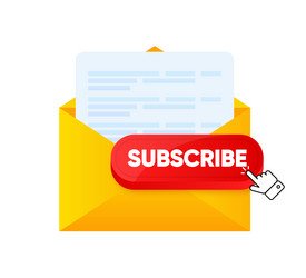 Email subscribe form Royalty Free Vector Image