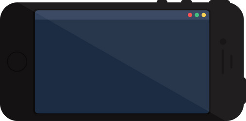 Smart phone with screen off device Royalty Free Vector Image