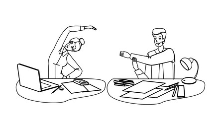 Office Exercise Vector Images (over 6,000)