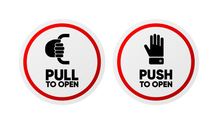 Pull Push Door Sign Vector Images (84)