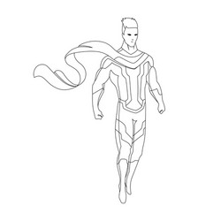 Superhero Muscle Drawing