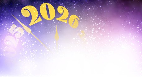 Golden Countdown 2026 Royalty Free Vector Image