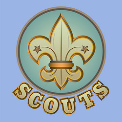 Scout sign - boy Royalty Free Vector Image - VectorStock