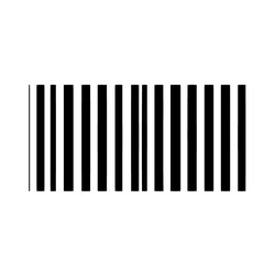 Black and white barcode for logo Royalty Free Vector Image