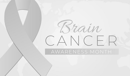 Brain cancer awareness month background Royalty Free Vector