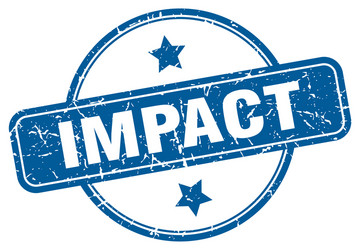 Impact stamp Royalty Free Vector Image - VectorStock