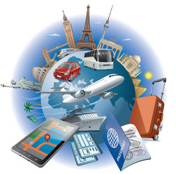 World tour Royalty Free Vector Image - VectorStock