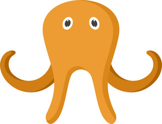 Octopus face Royalty Free Vector Image - VectorStock