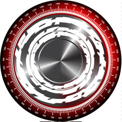 Round logo on white background Royalty Free Vector Image