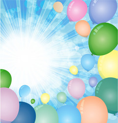 Birthday background with balloons Royalty Free Vector Image