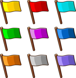 Set flag Royalty Free Vector Image - VectorStock