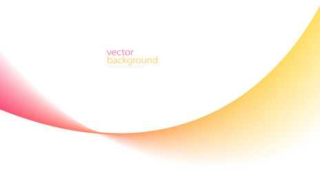 Flowing color curve shape with soft gradient Vector Image