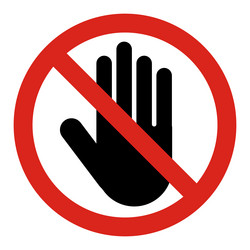 No Entry Icon Vector Images (over 8,400)