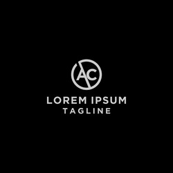 Ac circle logo Royalty Free Vector Image - VectorStock