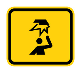 Limit overhead height symbol sign isolate Vector Image