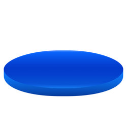 Gold podium display circle 3d flat design Vector Image