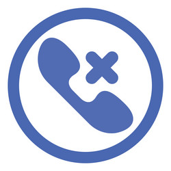 Missed phone call on a white background Royalty Free Vector