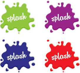 Colour Splodge Vector Images (over 110)
