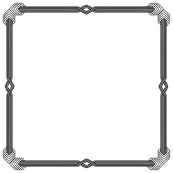 Vintage doodle border frame Royalty Free Vector Image