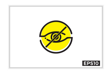 Visible and invisible icons hide Royalty Free Vector Image