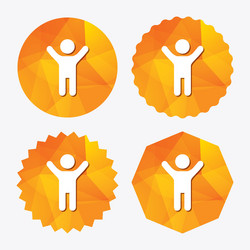 Child icon happy young boy symbol Royalty Free Vector Image