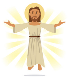 Close-up of jesus christ Royalty Free Vector Image