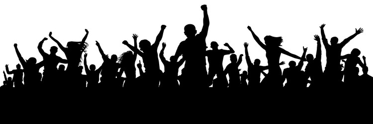 Mob Silhouette Vector Images (over 630)