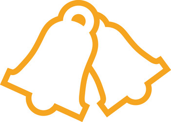 Colorful bell abstract logo design template Vector Image