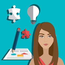 Graphic design work occupation Royalty Free Vector Image