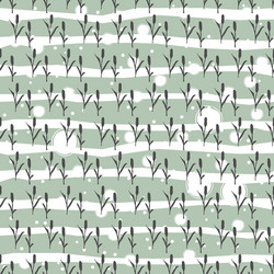 Seamless pattern with dark silhouette reed Vector Image