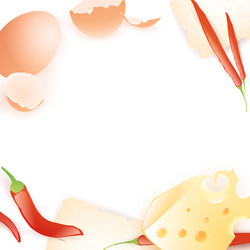 Food frame Royalty Free Vector Image - VectorStock