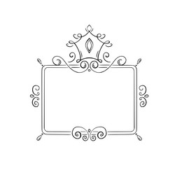 Princess frame royal mirror and majestic Vector Image