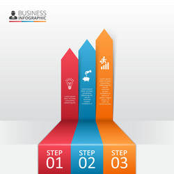 Infographic arrow diagram chart Royalty Free Vector Image