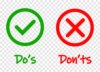 No sign isolated red symbol circle warning Vector Image