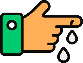 Finger cut Royalty Free Vector Image - VectorStock