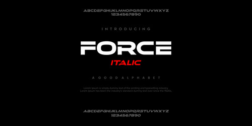 Force Font Vector Images (over 1,900)