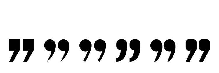 Quote mark set quotation signs Royalty Free Vector Image