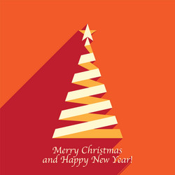 Simple christmas tree Royalty Free Vector Image