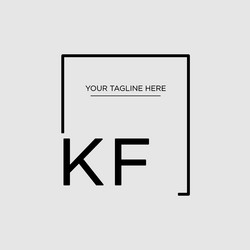 Design minimalist square logo mn Royalty Free Vector Image