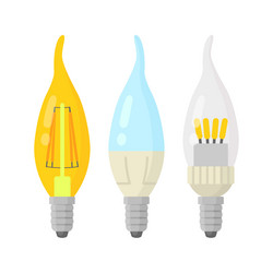 Led light bulb lamp Royalty Free Vector Image - VectorStock