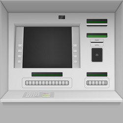 Realistic atm keypad Royalty Free Vector Image