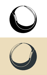 Tennis ball blueprints Royalty Free Vector Image