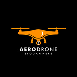 Fpv drone racing logo quadcopter race Royalty Free Vector